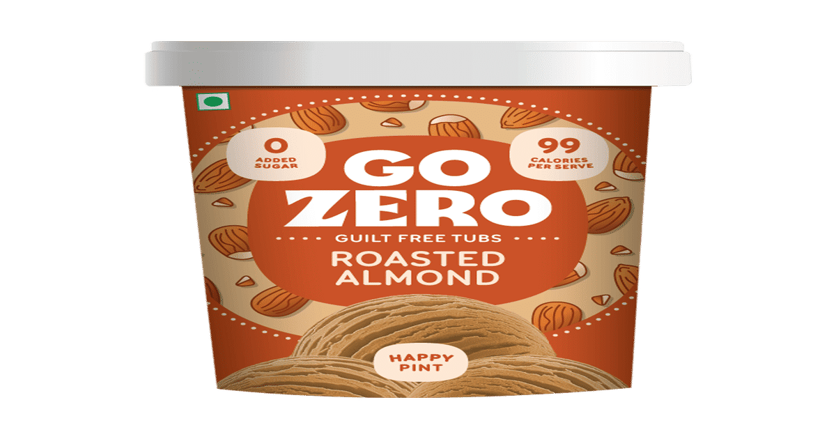 Buy Go Zero Roasted Almond Guilt Free Ice Cream Tub Online (500 ml) At ...