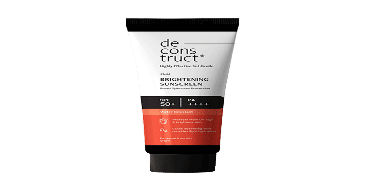 Buy Deconstruct Brightening Fluid Sunscreen SPF 50+ | Hydrating, Dewy ...