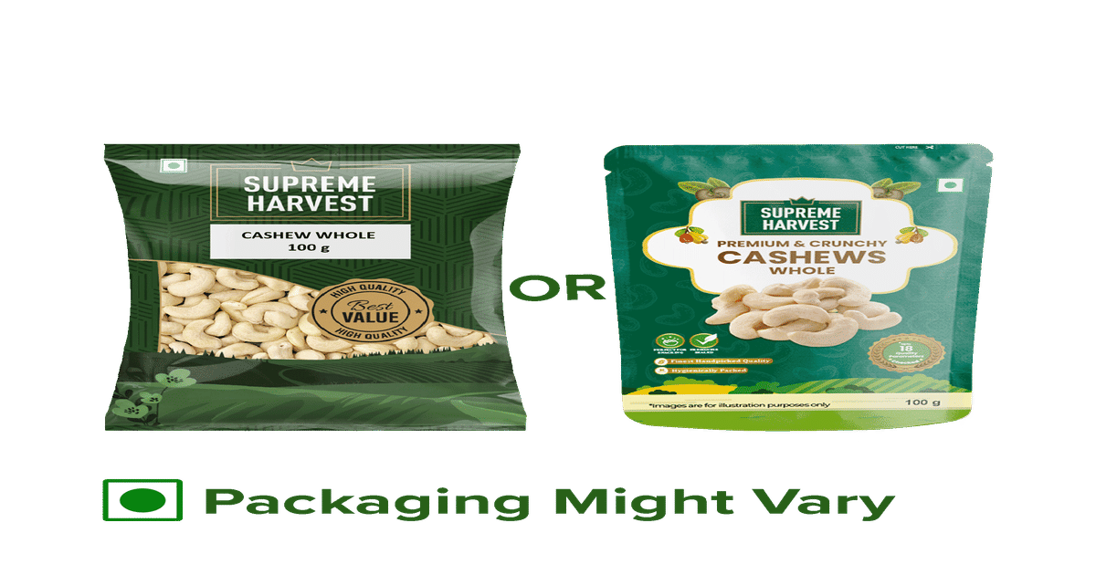 Buy Supreme Harvest Cashew Whole Online (100 g) At Best Price