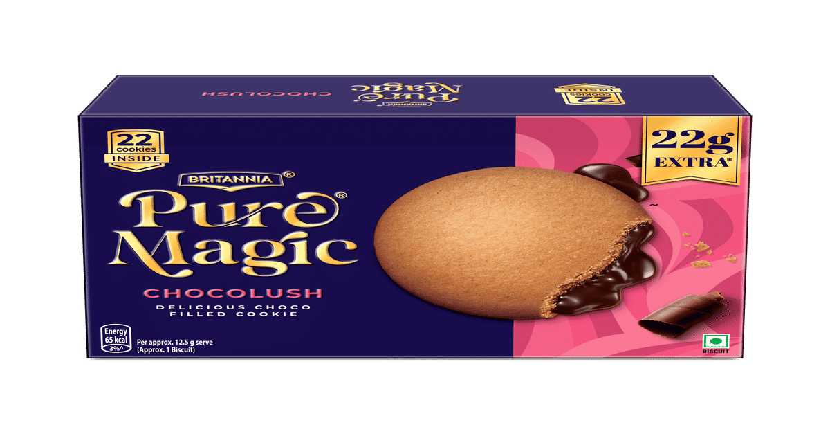 Buy Britannia Pure Magic Chocolush Choco Filled Cookie Online (274 g ...