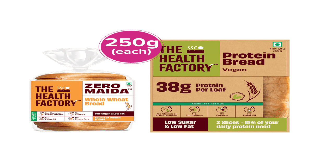 Buy Thf Zero Maida Simply Whole Wheat Bread & Multi Protein Vegan Bread ...