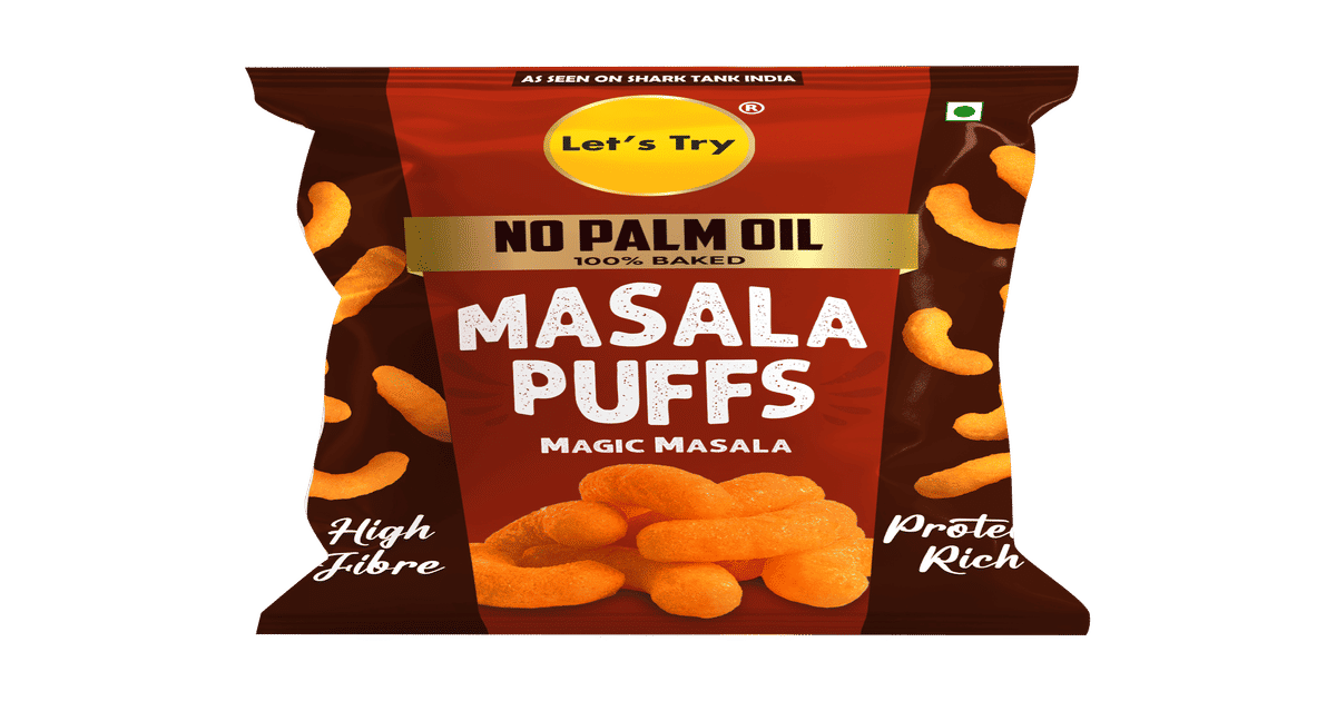 Buy LET'S TRY Masala Puff Online (60 g) At Best Price