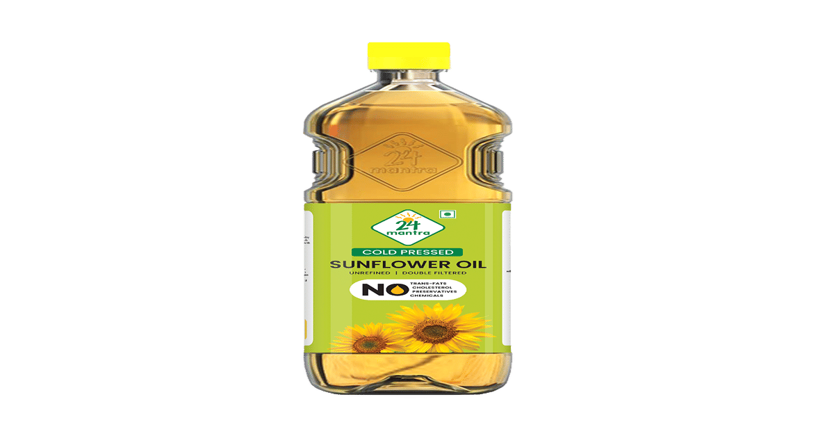 Buy 24 Mantra Organic Expeller Pressed Sunflower Oil Online (1 ltr x 2 ...