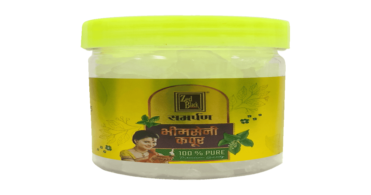 Buy Zed Black Samarpan Bhimseni Camphor 50g Tablets in Jar Online (50 g ...