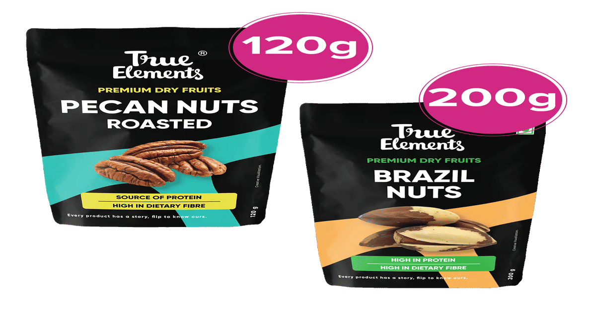 Buy True Elements Roasted Pecan Nuts & True Elements Brazil Nuts Online ...