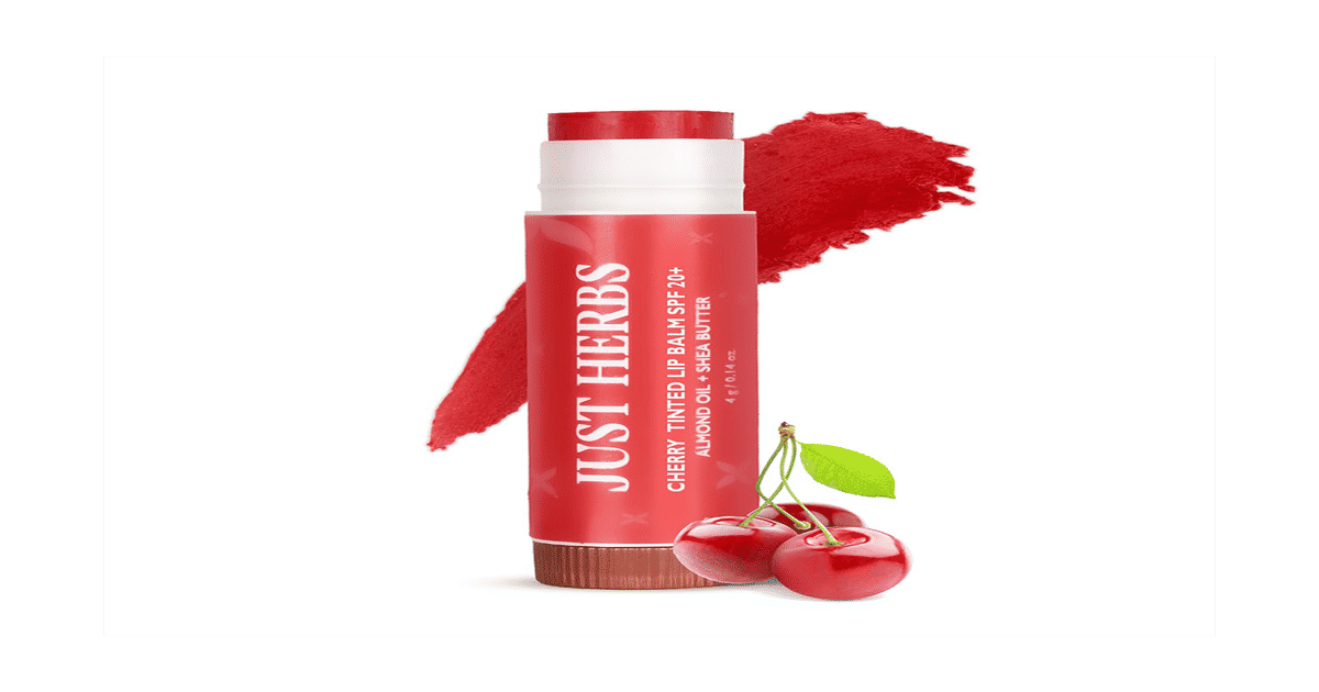 Buy Just Herbs Spf 20+ Tinted Lip Balm (Cherry) Online (4 g) At Best Price