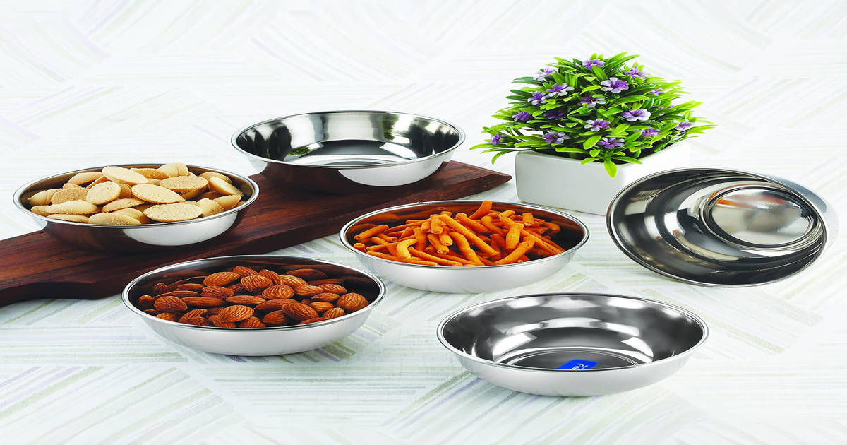 Buy Neelam Stainless Steel Lazer Etching Prem Vati/Bowl (200ml, 2 ...