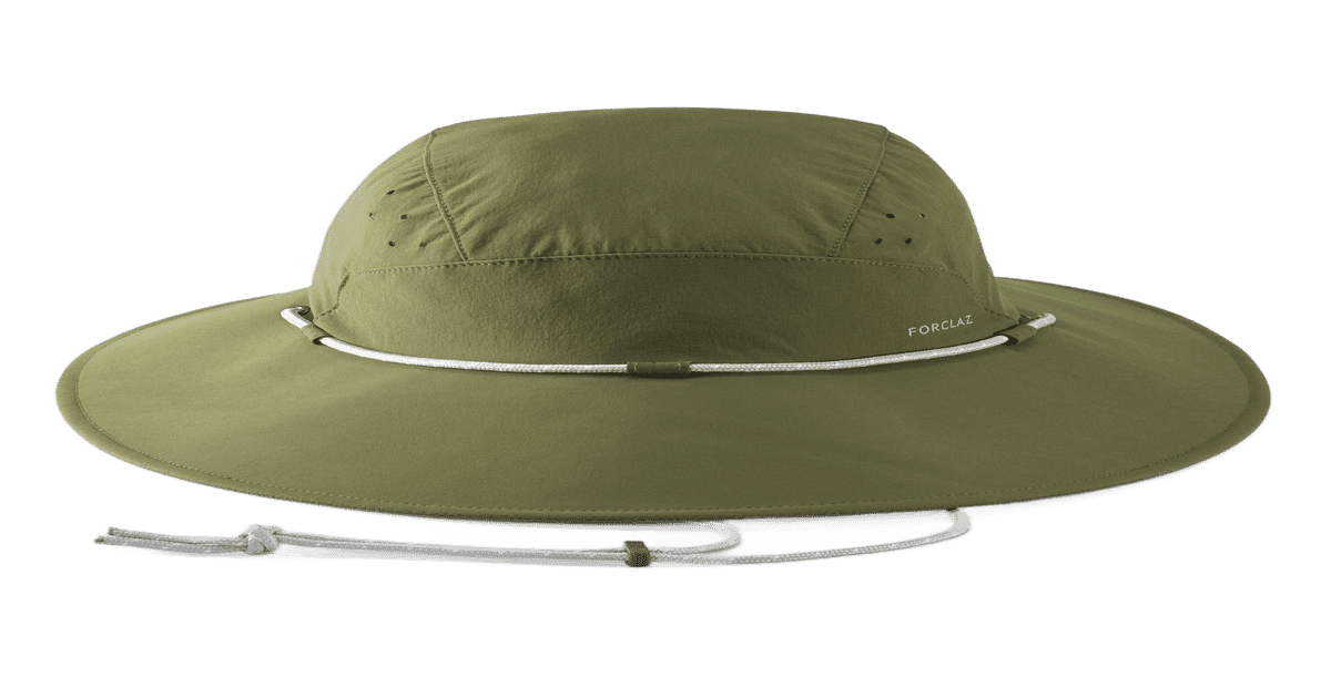 Buy Decathlon - Forclaz Adult Anti UV Trekking Hat - Olive Green, 60 ...