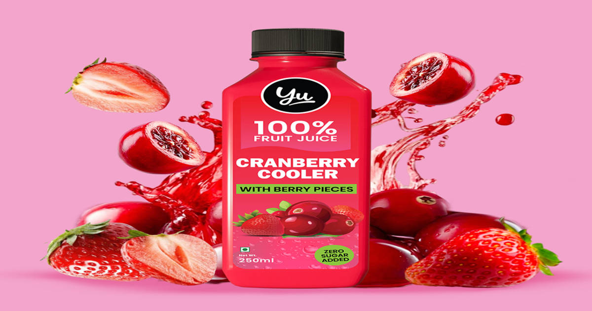 Buy Yu 100% Fruit Juice - Cranberry Cooler (Berry Pieces) Online (250 ...