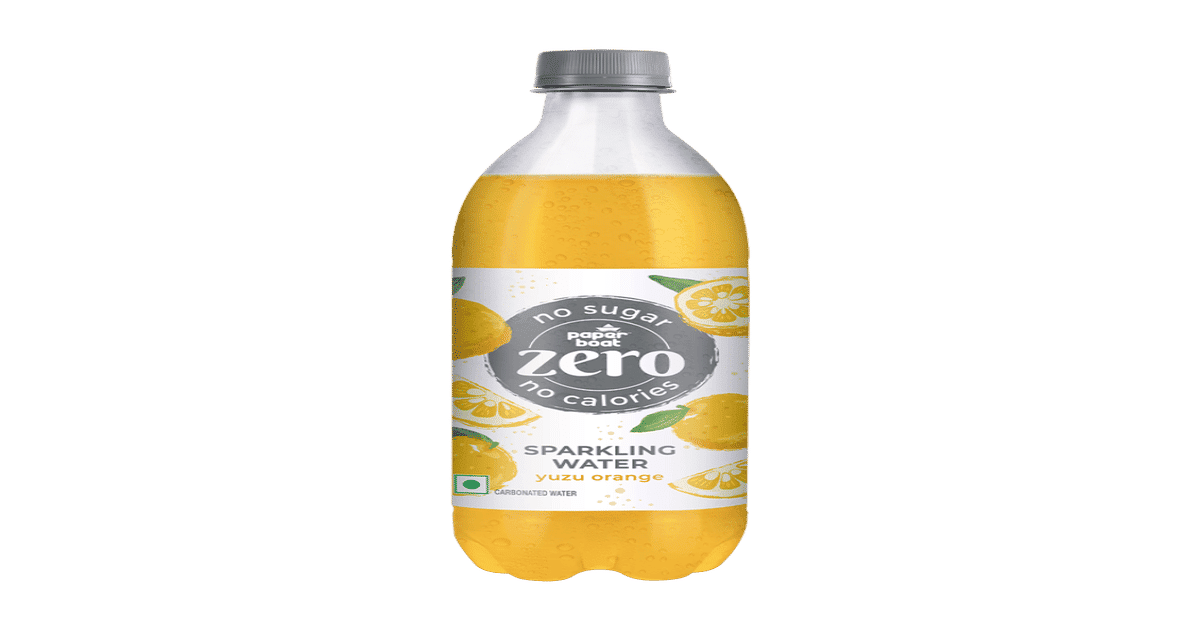 Buy Paper Boat Zero Sugar Yuzu Orange Sparkling Water, Sugar Free Cold ...