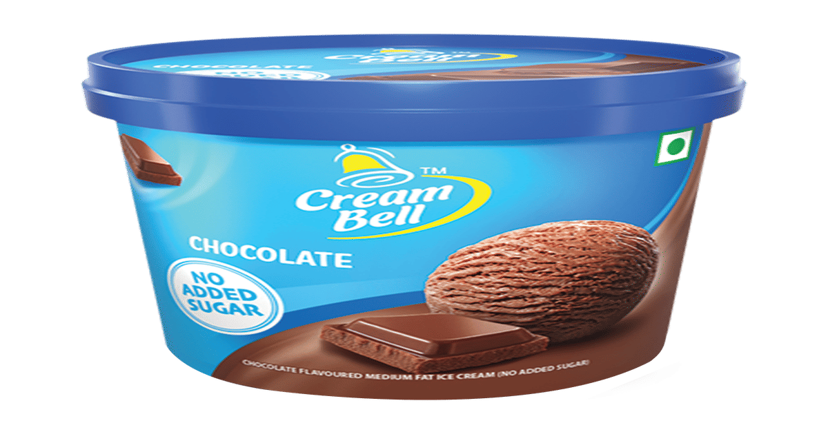 Buy Cream Bell No Added Sugar Chocolate Ice Cream Cup Online (100 ml x ...