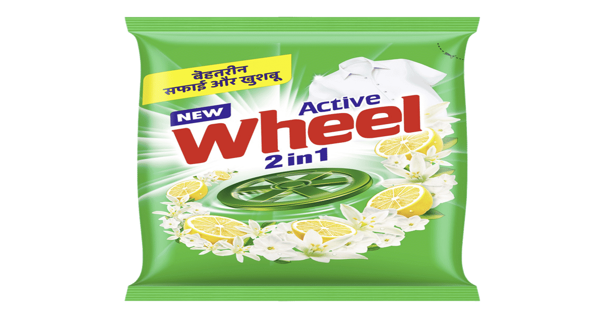 Buy Wheel Active 2 In 1 Clean & Fresh Detergent Powder Online (1 kg x 2 ...