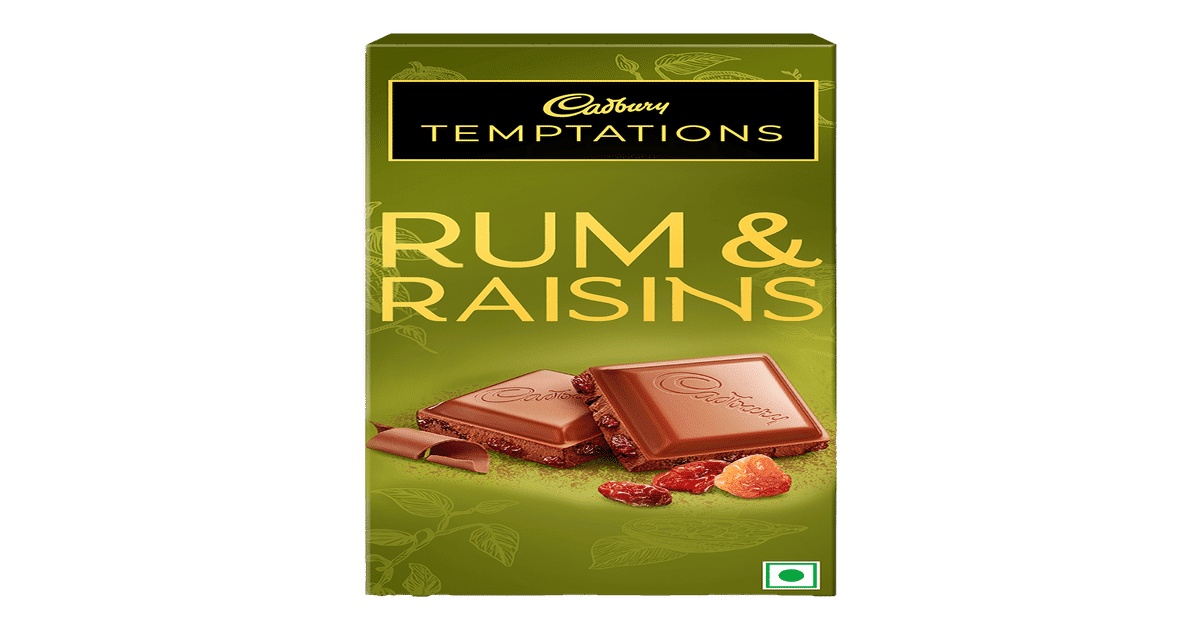 Buy Cadbury Temptations Rum & Raisin Chocolate Online (70 g x 2) At ...