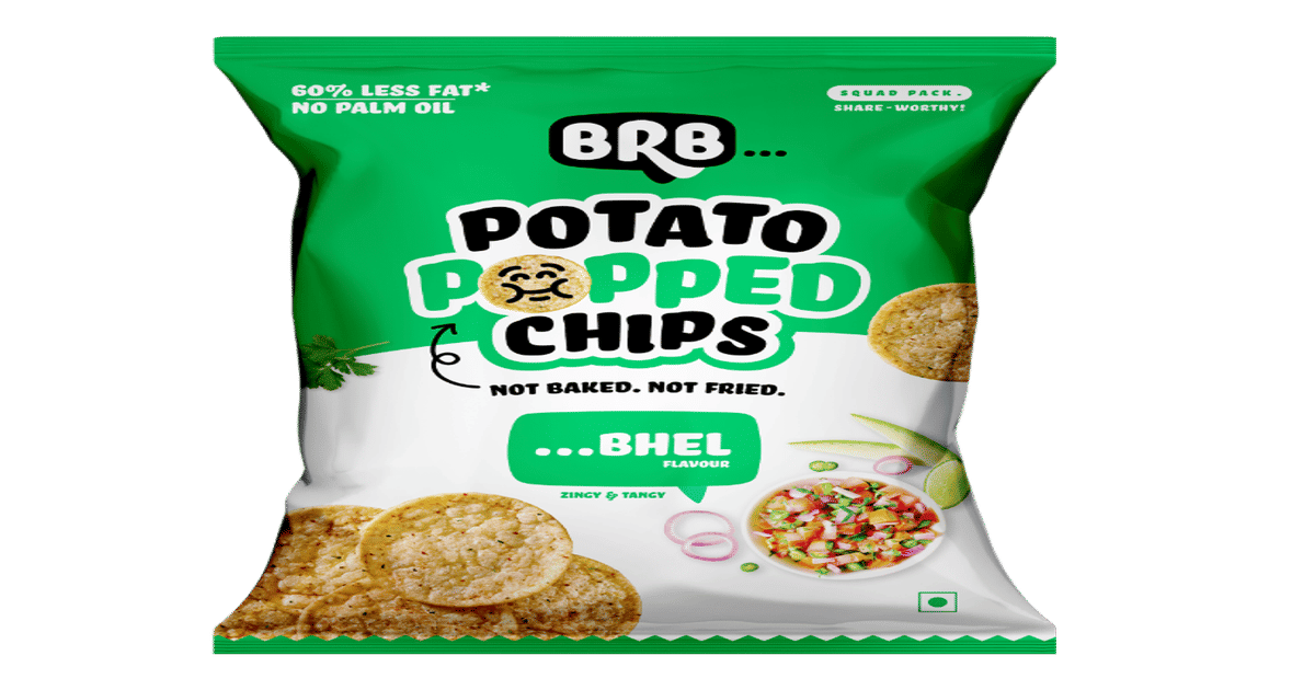 Buy BRB Popped Potato Chips Bhel Flavour Online (48 g x 3) At Best Price