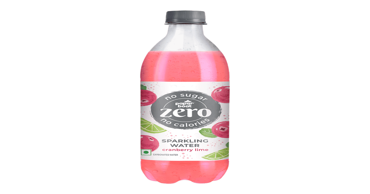 Buy Paper Boat Zero Sugar Cranberry Lime Sparkling Water, Sugar Free ...