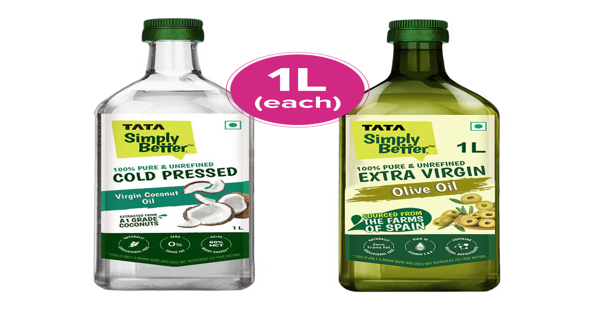 Buy Tata Simply Better Virgin Coconut Cold Pressed Oil, Pure And ...