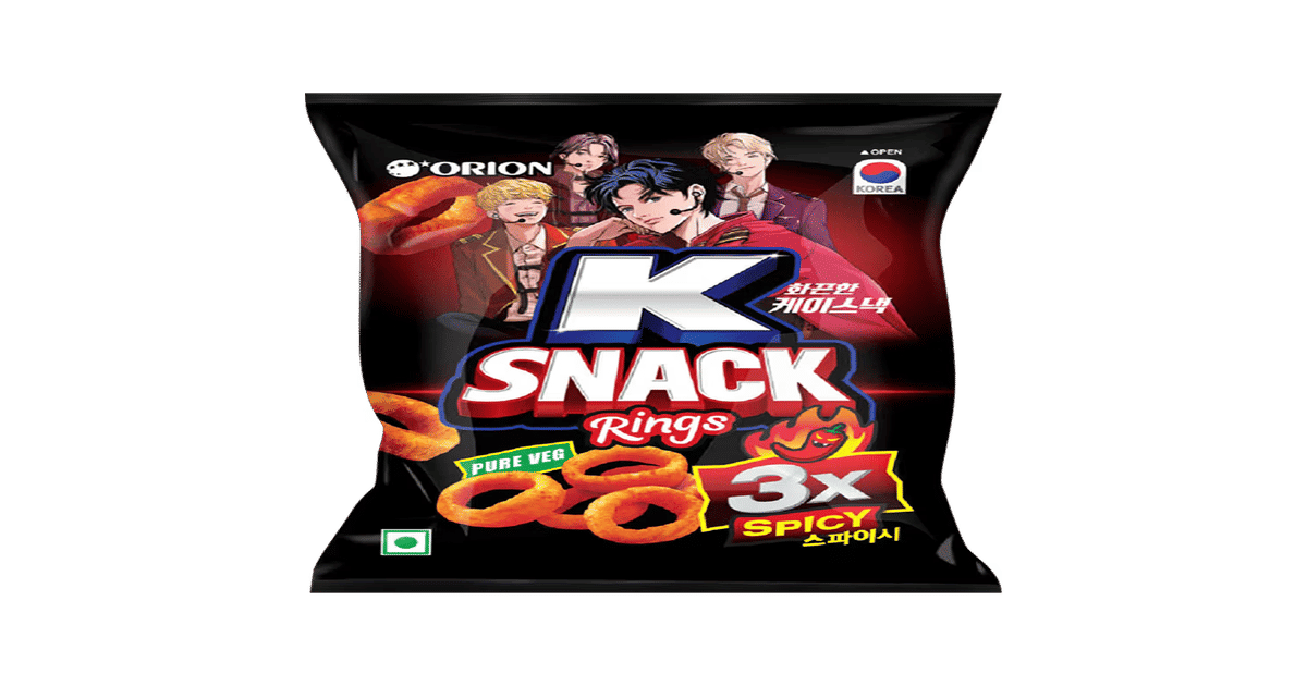 Buy Orion K Snack Rings 3X Spicy Online (70 g x 2) At Best Price