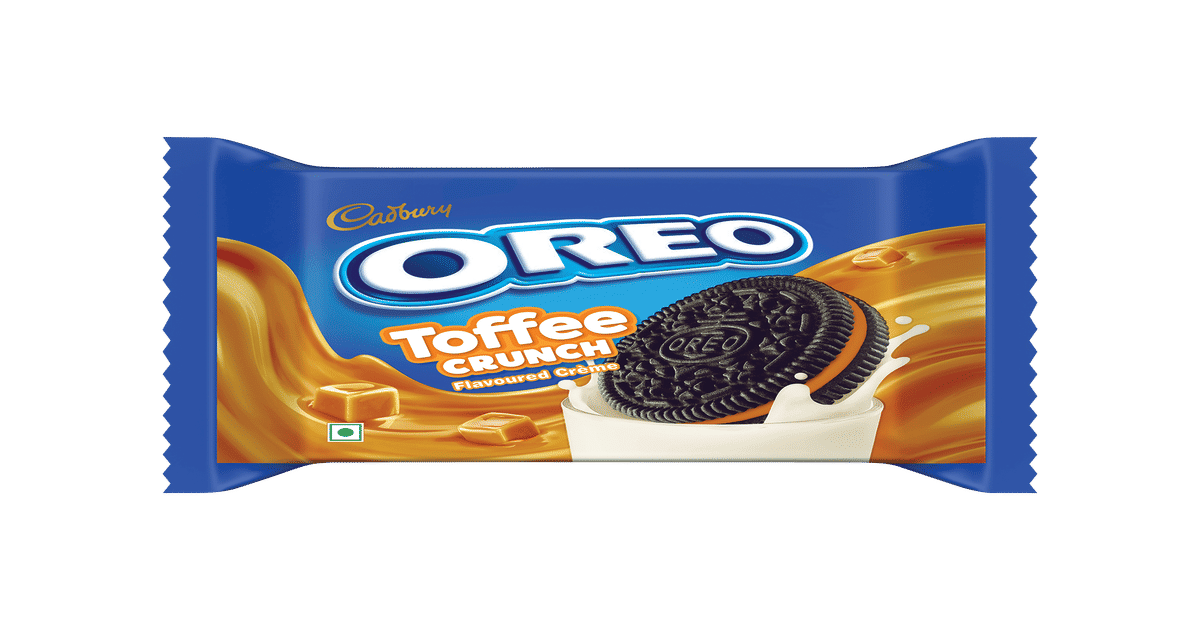 Buy Cadbury Oreo Toffee Crunch Flavour Creme Sandwich Biscuit 255g ...