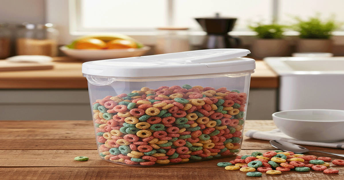 Buy IKEA 365+ Dry Food Jar with Lid (Transparent/White, Polystyrene ...