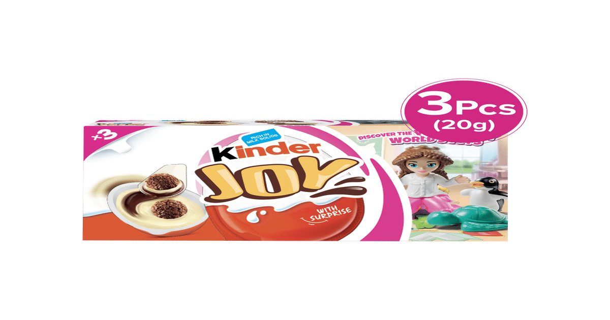 Buy Kinder Joy - Pink, Pack of 3 Online (60 g) At Best Price