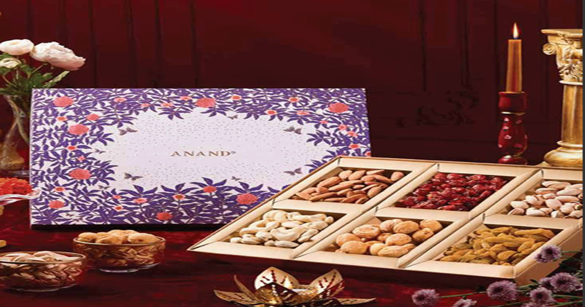 Buy Anand Shaam Sitara Dry Fruits Gift Box - 6 Varieties 450g Online ...
