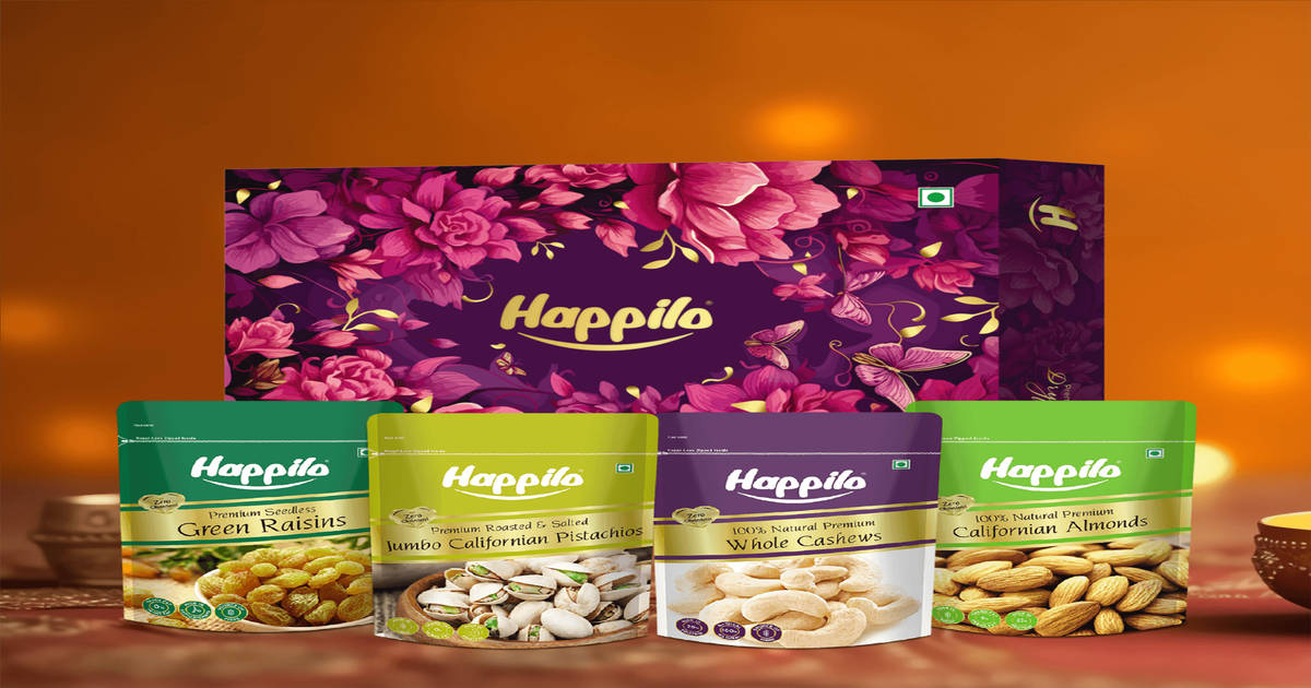 Buy Happilo Dry Fruit Celebrations Gift Box Zefa 450g Online (450 g x 5 ...