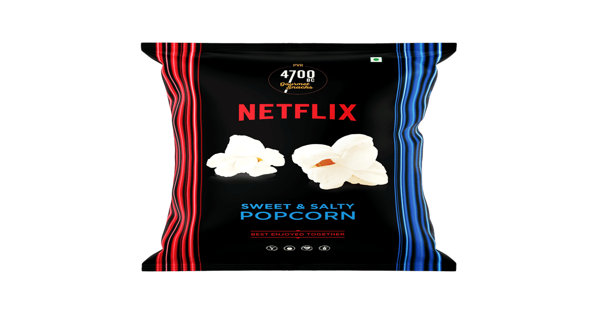 Buy 4700BC x Netflix Jumbo Sweet & Salted Kettle Popcorn Online (60 g x ...