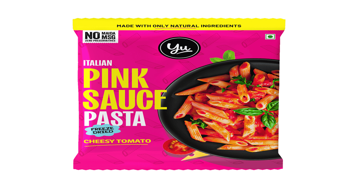 Buy Yu Pink Sauce Instant Wheat Pasta (Penne) Online (65 g) At Best Price