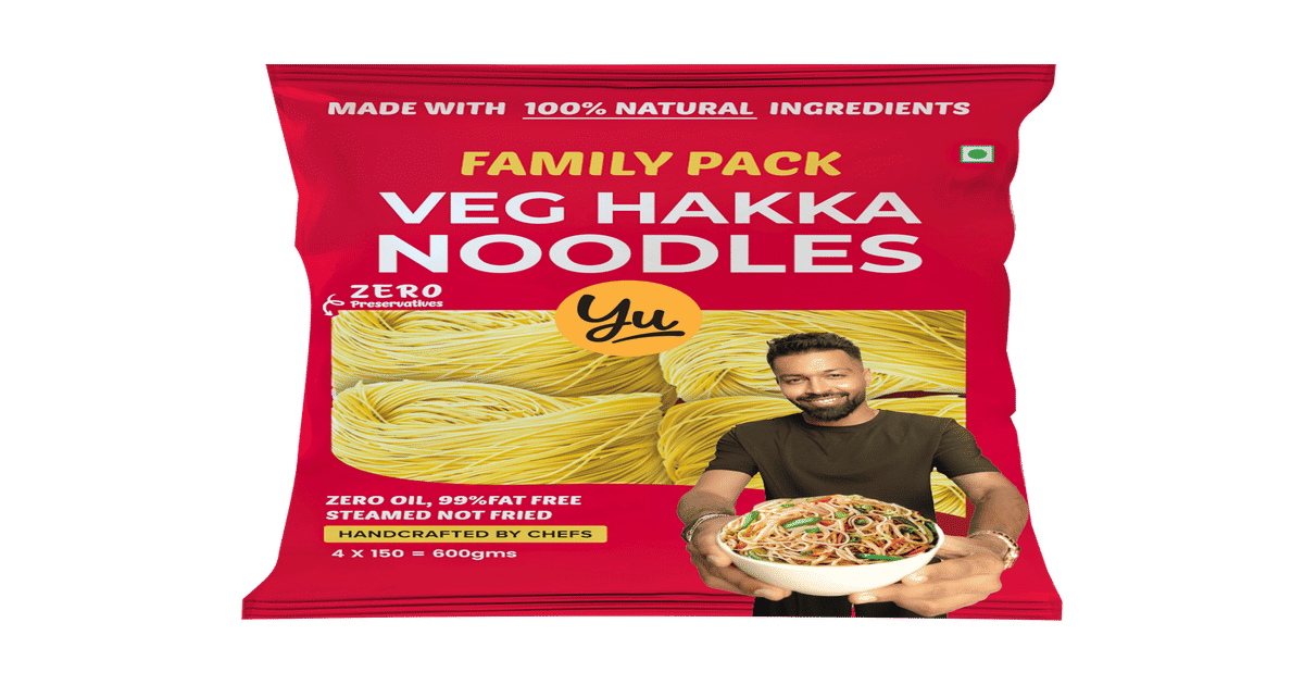 Buy Yu Veg Hakka Noodles - Family Pack Online (600 g) At Best Price