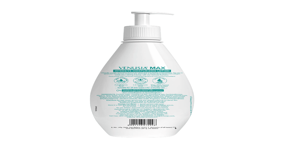 Buy Venusia Max Intensive Moisturizing Lotion Normal to Dry Skin with ...