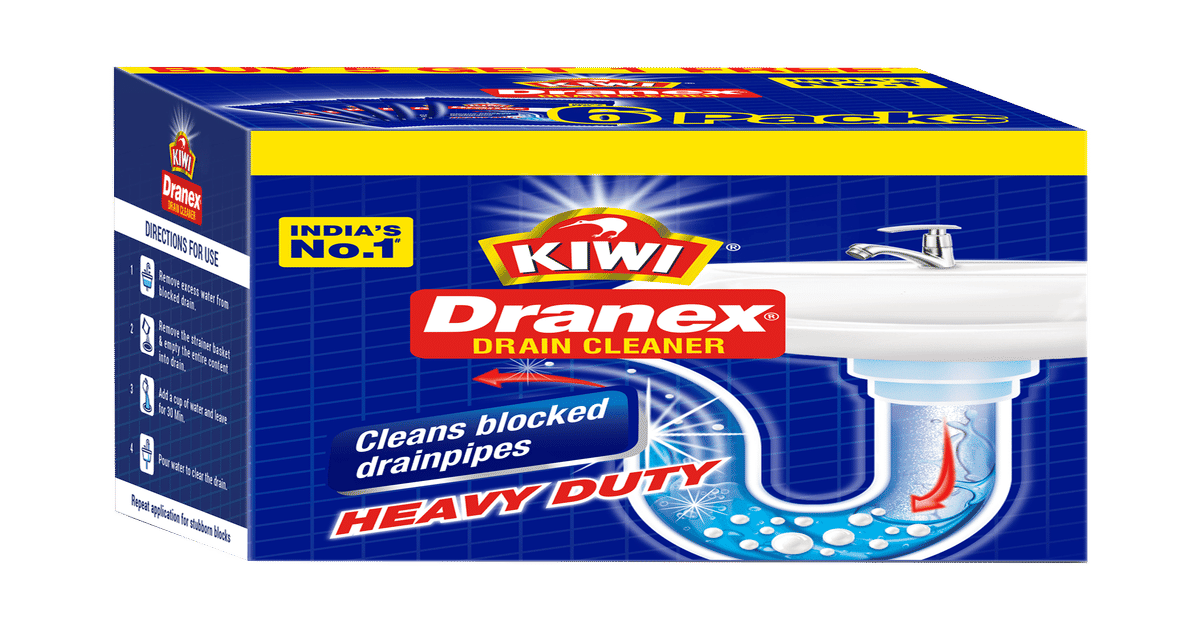 Buy Mr. Muscle Kiwi Dranex Drain Cleaner Powder 50gx6 Sachets Online ...