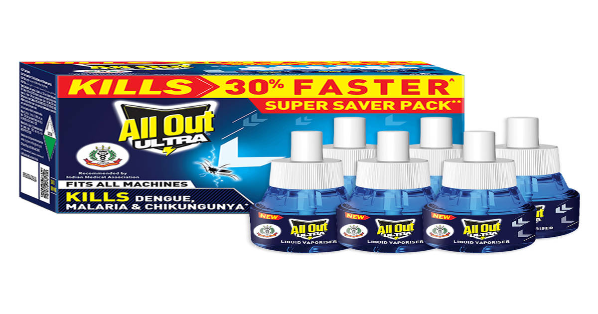 Buy All Out Ultra Mosquito Repellent Liquid Vapourizer 6 Refills Online ...