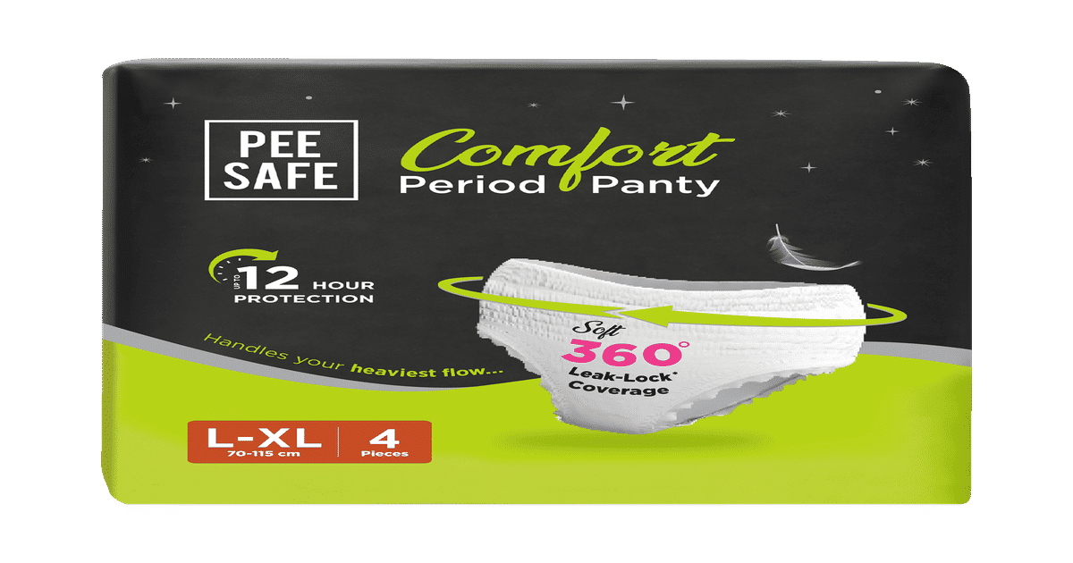 Buy Pee Safe Full Coverage Leak-Proof Period Panty (L-XL) Online (4 ...