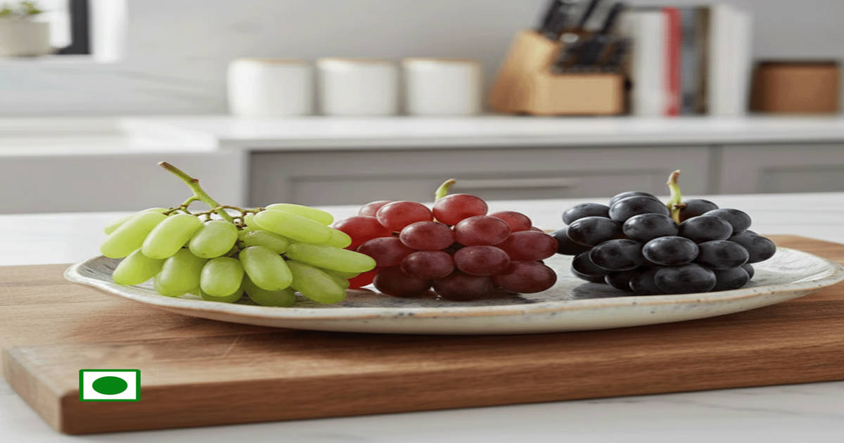 Buy Sampler Pack Green, Black and Red Mix Grapes (Seedless) (Drakshi ...