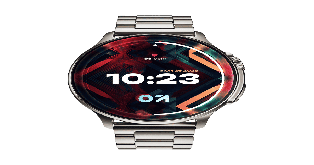 Buy GOBOULT Rover Ultra Smart Watch 1.43'' Hd Amoled, Bt Calling,Spo2 ...