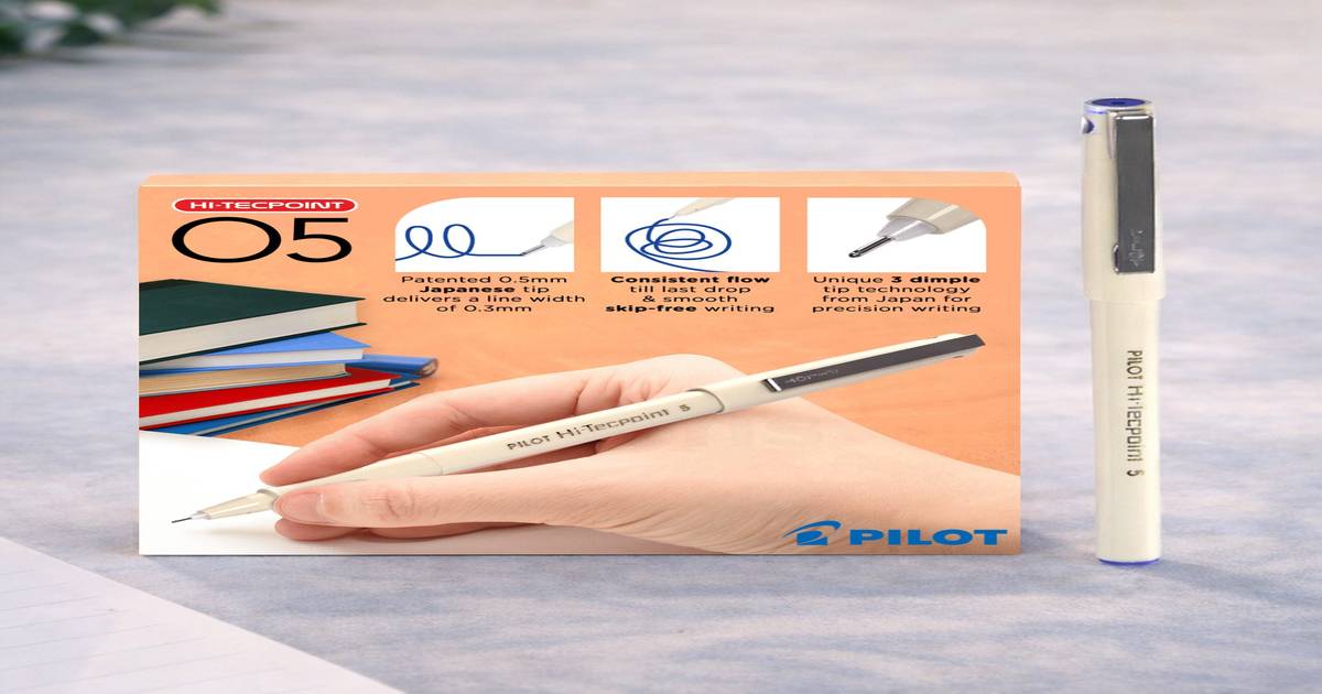 Buy Pilot Hi-Techpoint 05 Roller Ball Pen | 0.5 mm | Blue Ink Online (1 ...