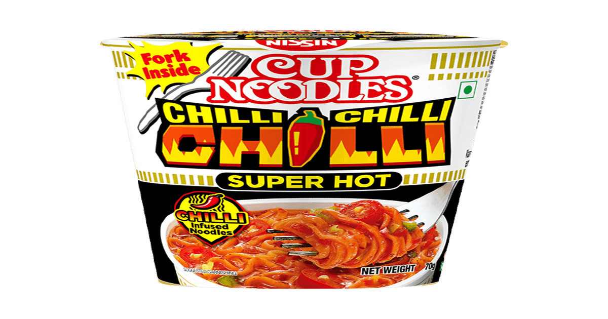 Buy Nissin Cup Noodles Chilli Chilli Chilli Online (70 g) At Best Price
