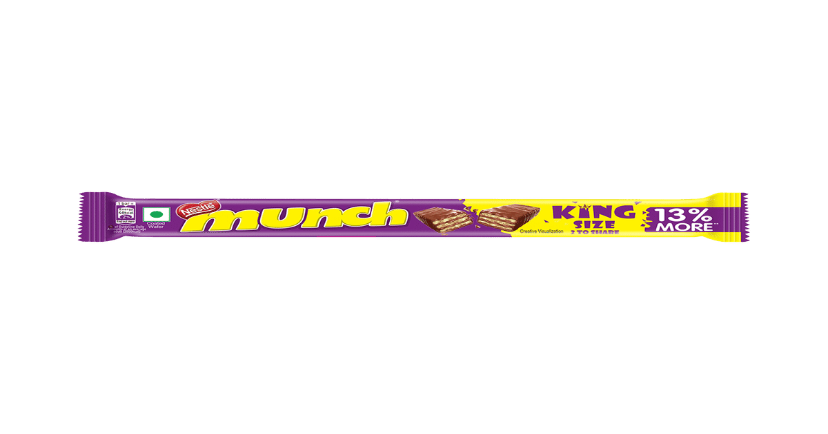 Buy Munch King Size Chocolate Coated Wafer Bar Online (17.4 g) At Best ...