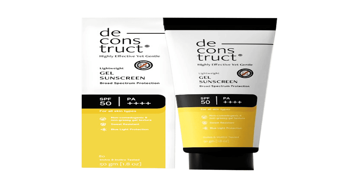 Buy Deconstruct Gel Sunscreen SPF 50 PA++++ | No White Cast ...