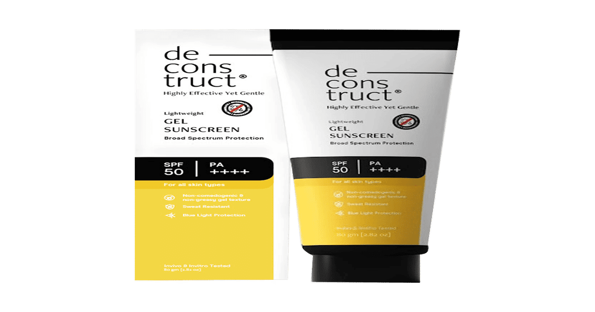 Buy Deconstruct Lightweight Gel Sunscreen 80 gms - SPF 55+ - PA ...