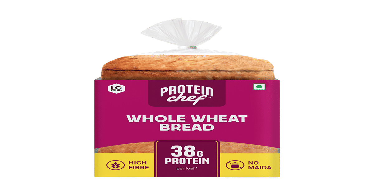 Buy Protein Chef 38g Protein Whole Wheat Bread (No Maida Atta ) Online ...