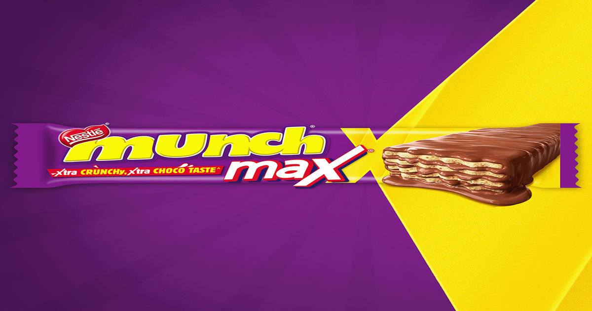 Buy Nestlé Munch Max, Choco Coated, Crunchy Wafer Bar Online (38.5 g x ...