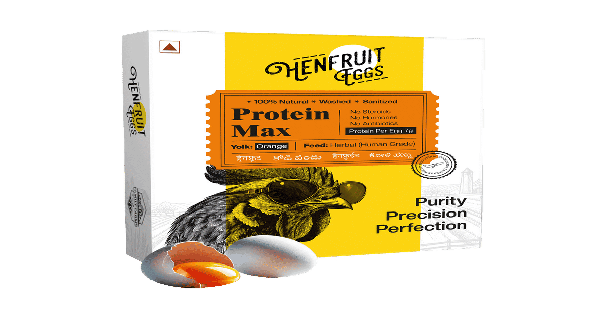 Buy Hen Fruit Protein Max Hen White Eggs Online (30 Pieces) At Best Price