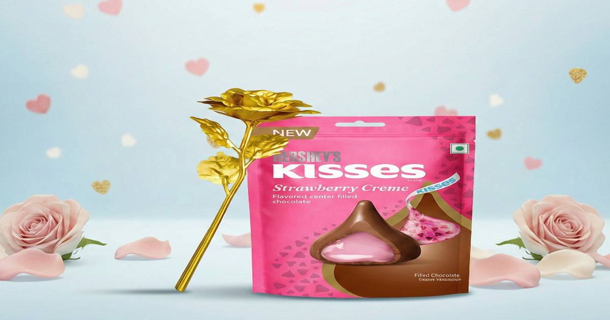 Buy Quace 24K Gold Plated Artificial Rose Flower and Hershey's Kisses ...