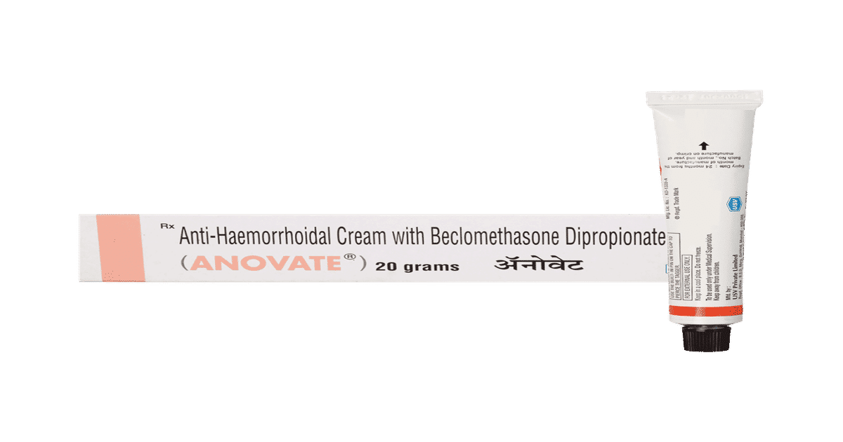 Buy Anovate Cream | Treatment of Piles | Beclometasone + Lidocaine ...
