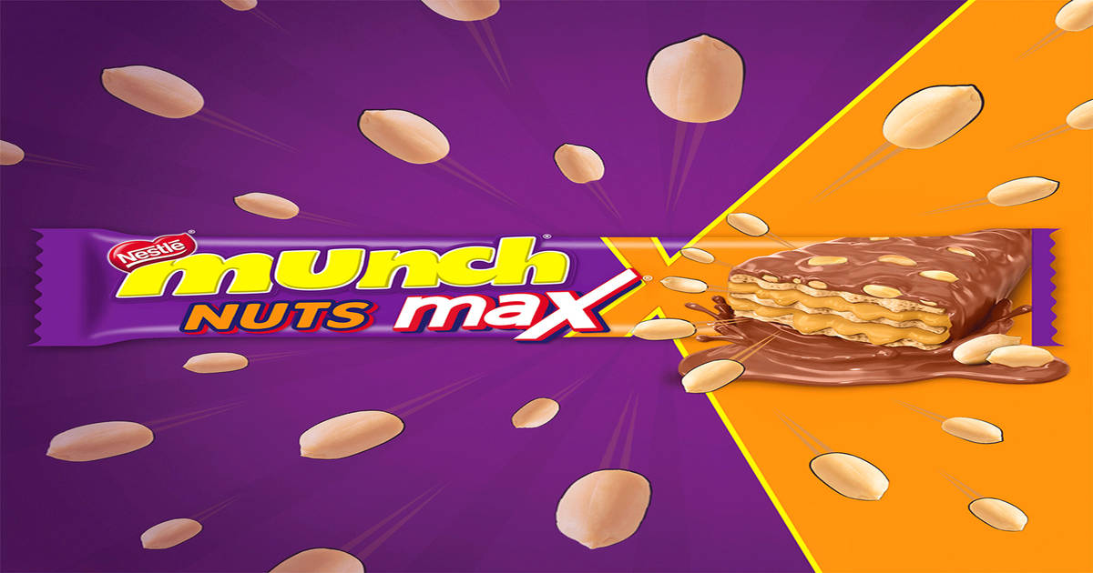 Buy MUNCH Max Nuts Double Choco Coated Wafer Bar With Crunchy Nuts ...
