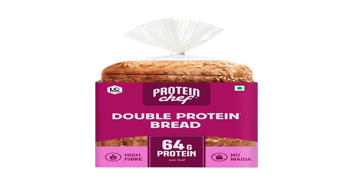 Buy Protein Chef Double Protein Bread (64g protein), Multigrain Bread ...