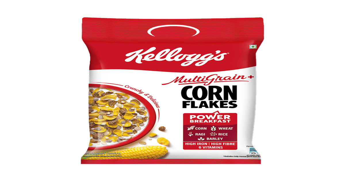 Buy Kellogg’s Multigrain plus Corn Flakes Power of 5 Grains 6 Vitamins ...