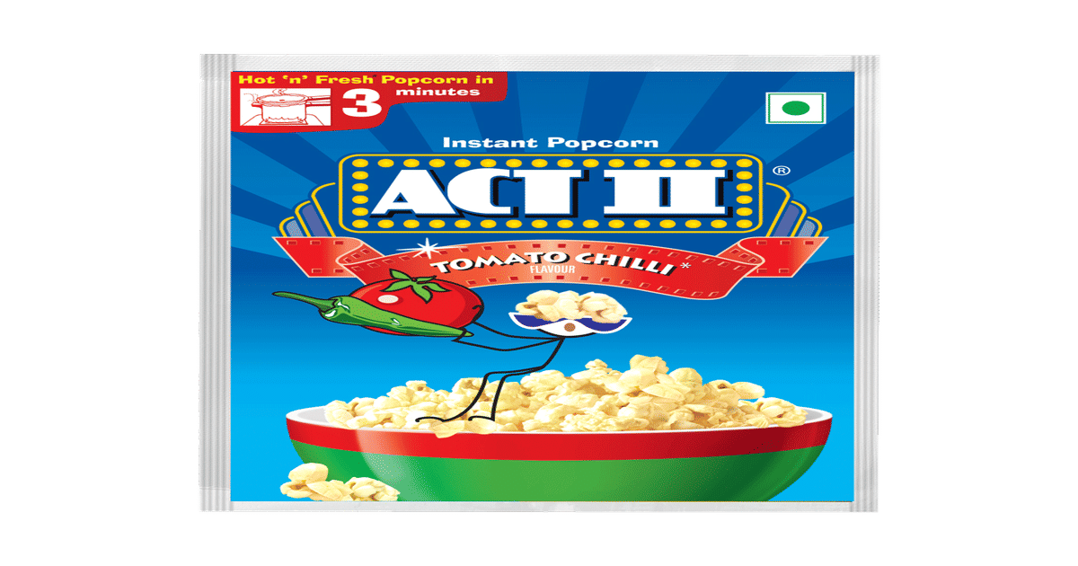 Buy ACT II Instant Tomato Chilli Popcorn | 59g Pack | Tomato Chilli ...