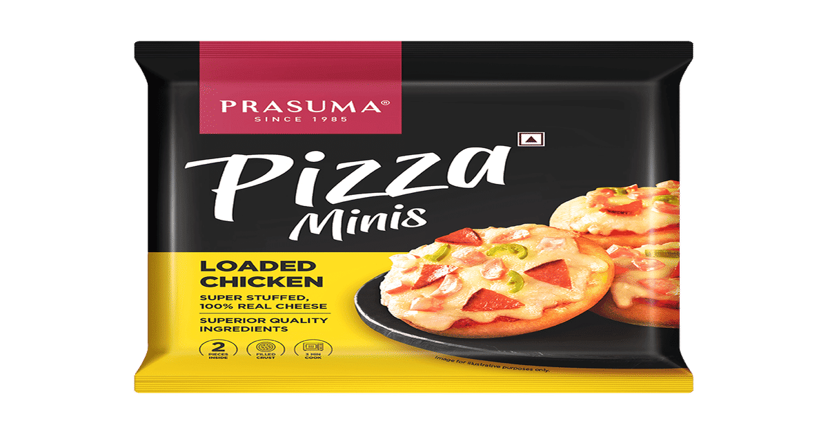 Buy Prasuma Pizza Minis - Loaded Chicken Online (180 g) At Best Price